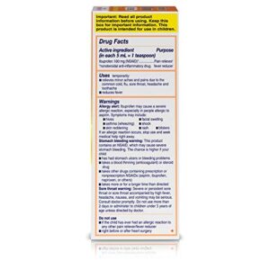 Children's Motrin Oral Suspension Medicine for Kids, 100mg Ibuprofen, Berry Flavored, 4 fl. oz