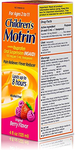 Motrin Child Berry Liq Size 4 Fluid Ounce, Pack of 6