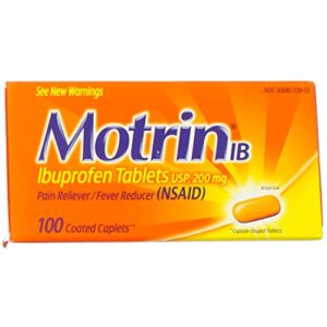 Motrin Ib Caplt Size 100s Motrin Ibuprofen Pain Relief & Fever Reducer