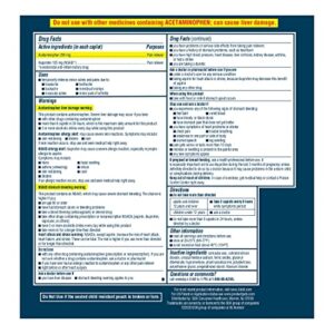 Advil Dual Action Coated Caplets with 250 Mg Ibuprofen and 500 Mg Acetaminophen Per Dose (2 Dose Equivalent) for 8 Hour Pain Relief - 2 Count x 50