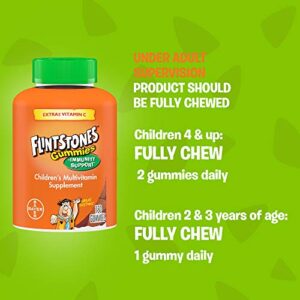 Flintstones Gummies Kids Vitamins with Immunity Support*, Kids and Toddler Multivitamin with Vitamin C, Vitamin D, B12, Zinc & more, Orange 150ct