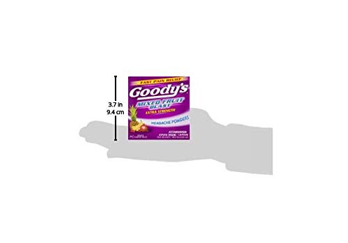 Goody's Extra Strength Headache Powder, Mixed Fruit Blast Flavor Dissolve Packs, 24 Individual Packets, 2 Pack