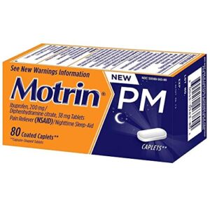 motrin pm coated caplets 80 caplets (pack of 4)