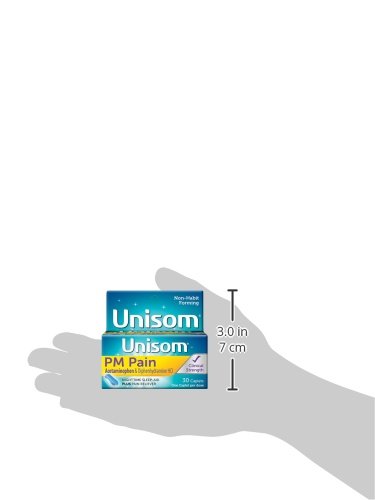 Unisom PM Pain Nighttime Sleep-aid + Pain Reliever, Acetaminophen & Diphenhydramine HCI, 30 Caplets, 50mg