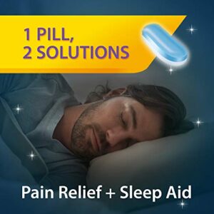 Unisom PM Pain Nighttime Sleep-aid + Pain Reliever, Acetaminophen & Diphenhydramine HCI, 30 Caplets, 50mg