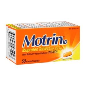 Motrin IB Ibuprofen Tablets, 200 Mg, 50 Count (Pack of 3)