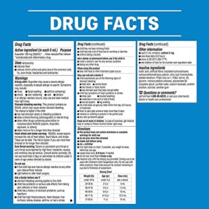 Children's Advil Suspension Ibuprofen 100mg Fast Pain Reliever and Fever Reducer Last up to 8 Hours Grape Flavor Liquid for Ages 2 to 11 Years - 3 Pack of 4 FL Oz Bottles