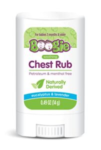 chest rub stick by the makers of boogie wipes, soothing eucalyptus and lavender, 0.49oz, pack of 1