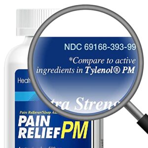 HealthA2Z Extra Strength Pain Relief PM, 365 Caplets, Compare to Tylenol PM Active Ingredient,Pain Reliever + Sleep Aid