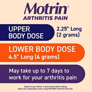 Motrin Arthritis Pain Relief Diclofenac Sodium Topical Gel 1%, Anti-Inflammatory Cream for Arthritis Pain in Hands, Wrists, Elbows, Knees, Feet & Ankles, NSAID Pain Relief Gel, 1.76 Oz