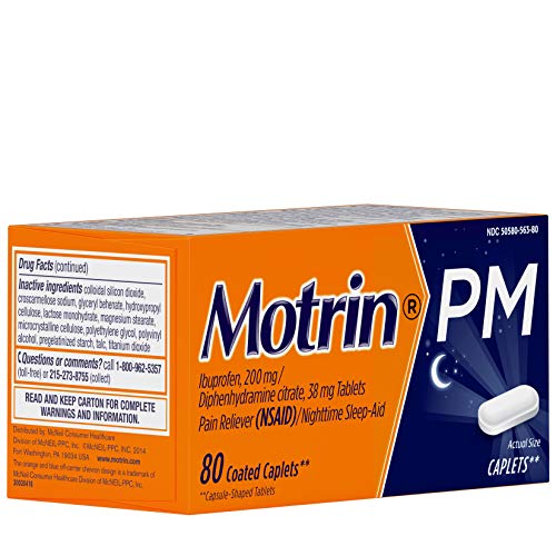 Motrin Ib Pm Caplet Size 80ct Motrin Ib Pm Caplet 80ct