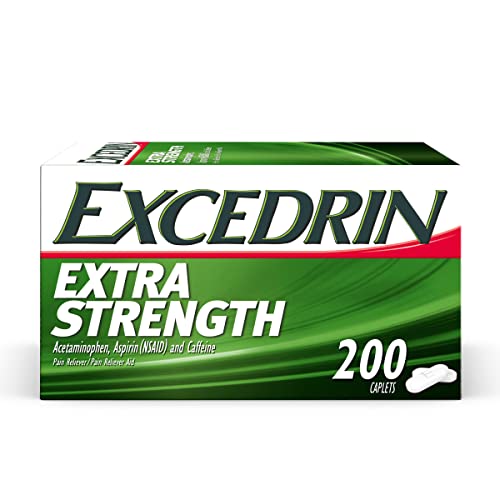 Excedrin Extra Strength Pain Relief Caplets For Headache Relief, Temporarily Relieves Minor Aches And Pains Due To Headache - 200 Count