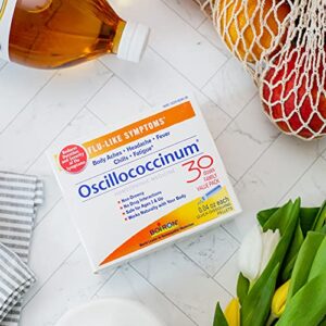 Boiron Oscillococcinum for Relief from Flu-Like Symptoms of Body Aches, Headache, Fever, Chills, and Fatigue - 30 Count