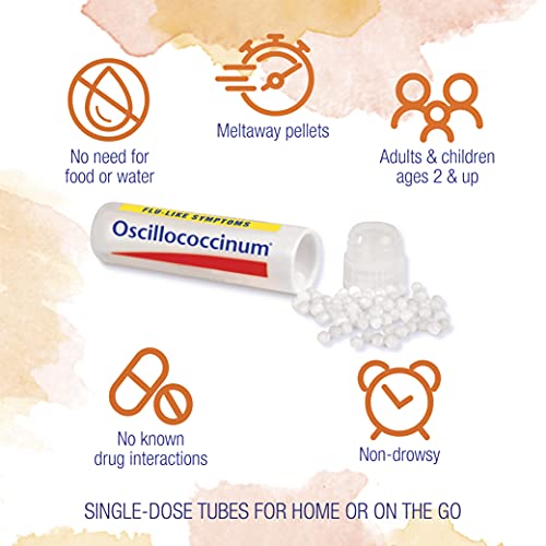 Boiron Oscillococcinum for Relief from Flu-Like Symptoms of Body Aches, Headache, Fever, Chills, and Fatigue - 30 Count