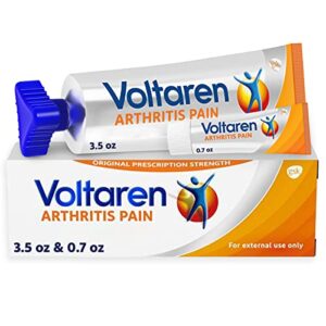 voltaren arthritis pain gel for powerful topical arthritis pain relief, amazon exclusive – 3.5 oz/100 g tube and 0.71 oz/20 g travel size tube