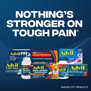 Advil Dual Action Back Pain Caplets Delivers 250mg Ibuprofen and 500mg Acetaminophen Per Dose for 8 Hours of Back Pain Relief - 144 Count