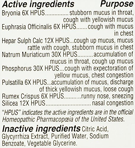 Cold Medicine for Kids Ages 2+ by Hyland's, Cold 'n Mucus Relief Liquid, Natural Relief of Mucus & Congestion, Runny Nose, Cough, 4 Ounces