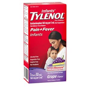 Tylenol Infants Acetaminophen Liquid Medicine, Grape, 1 fl. oz