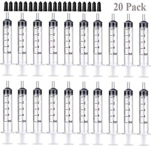 5ml Syringes with Caps (20 Pack)