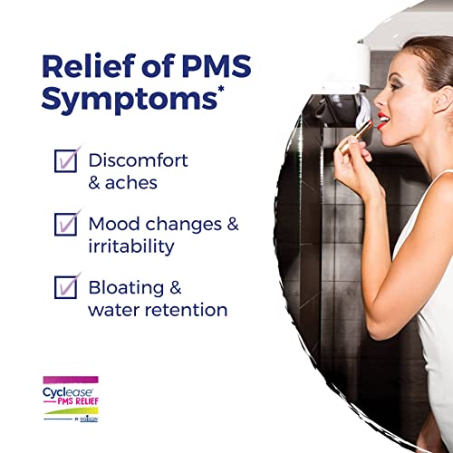 Boiron Cyclease PMS Relief Tablets for Symptoms from PMS of Bloating, Aches, Mood Swings, and Irritability - 60 Count