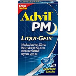 Advil PM 200mg, 80 Liqui-Gels (Pack of 3)