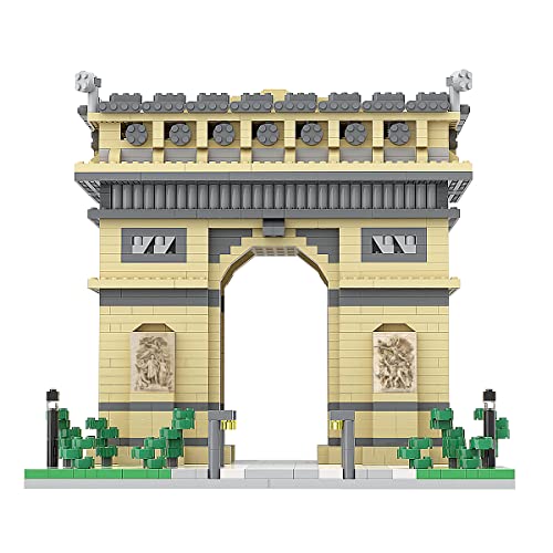 dOvOb Architecture Arc De Triomphe Micro Building Blocks Set (2020 Pieces) Famous Architecture Model Toys Gifts for Kid and Adult