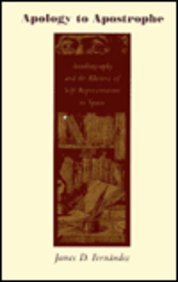 apology to apostrophe: autobiography and the rhetoric of self-representation in spain (post-contemporary interventions)