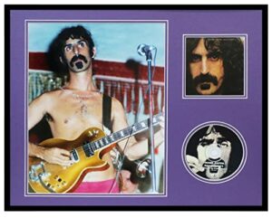 frank zappa framed 16×20 apostrophe cd & photo display