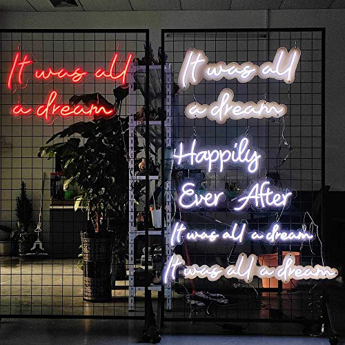 SELICOR Personalized Neon Signs Led Neon Signs Light for Bedroom Wedding Birthday Party Home Décor Custom Neon Sign Bar Store Logo Neon Sign (1 Line Text, Max 48")