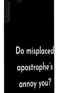 iPhone XS Max Do Misplaced Apostrophe's Annoy You Funny Grammar Joke Case