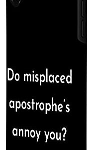 iPhone XS Max Do Misplaced Apostrophe's Annoy You Funny Grammar Joke Case