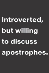 grammar rules apostrophe police language introverted funny: daily planner notepad to do schedule,, medium 6×9 inches, 120 pages, printed cover