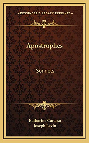 Apostrophes: Sonnets