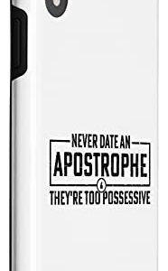 iPhone XR English Apostrophe Funny Language Teacher Teaching Graphic Case