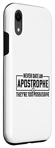 iPhone XR English Apostrophe Funny Language Teacher Teaching Graphic Case