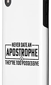 iPhone XR English Apostrophe Funny Language Teacher Teaching Graphic Case