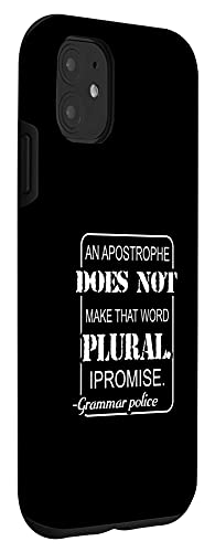 iPhone 11 Grammar Police Apostrophe Lingui Teacher Case