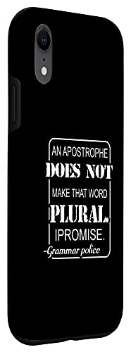 iPhone XR Apostrophe Make Word Plural Grammar Lingui Teacher Case