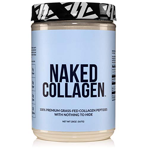 Naked Collagen - Collagen Peptides Protein Powder, 60 Servings Pasture-Raised, Grass-Fed Hydrolyzed Collagen Supplement | Paleo Friendly, Non-GMO, Keto, Gluten Free | Unflavored 20oz