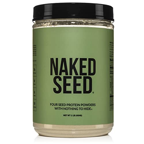 Naked Seed – 4 Seed Protein Powder, Only 4 Ingredients - Chia, Watermelon, Sunflower and Pumpkin Seed Protein – Gluten-Free, Soy Free, Vegan, No GMOs, No Artificial Sweeteners – 15 Servings