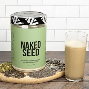 Naked Seed – 4 Seed Protein Powder, Only 4 Ingredients - Chia, Watermelon, Sunflower and Pumpkin Seed Protein – Gluten-Free, Soy Free, Vegan, No GMOs, No Artificial Sweeteners – 15 Servings