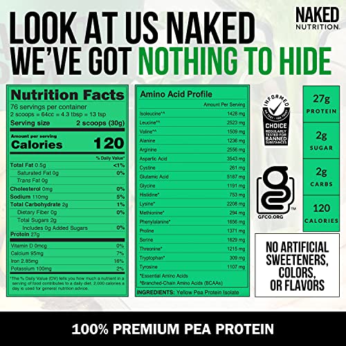 Dairy Free Protein Bundle: 5LB Unflavored Naked Pea and 2LB Naked PB