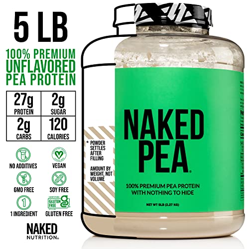 Dairy Free Protein Bundle: 5LB Unflavored Naked Pea and 2LB Naked PB