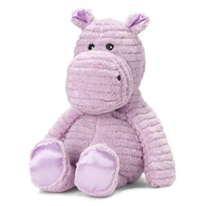 intelex my first warmies microwavable french lavender scented plush, hippo, one size