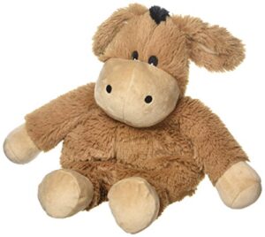 brown donkey warmies – cozy plush heatable lavender scented stuffed animal