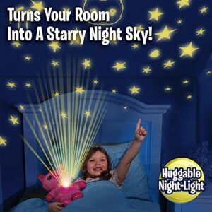 Ontel Star Belly Dream Lites, Stuffed Animal Night Light, Magical Pink and Purple Unicorn - Projects Glowing Stars & Shapes in 6 Gentle Colors, As Seen on TV