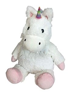 intelex warmies microwavable french lavender scented plush, jr. unicorn