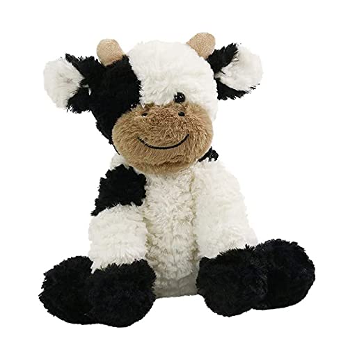 HooYiiok Cow Stuffed Animals Cute Adorable Soft Plush Cow Toy Great Birthday Gift for Kids 9 inches