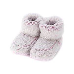 warmies womens/ladies microwavable boot slippers, 90 seconds warm up in one free size of us: 5-9, pink