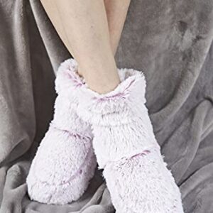 Warmies®Fully Heatable Wellness Boots Scented with French Lavender - Pink Marshmallow